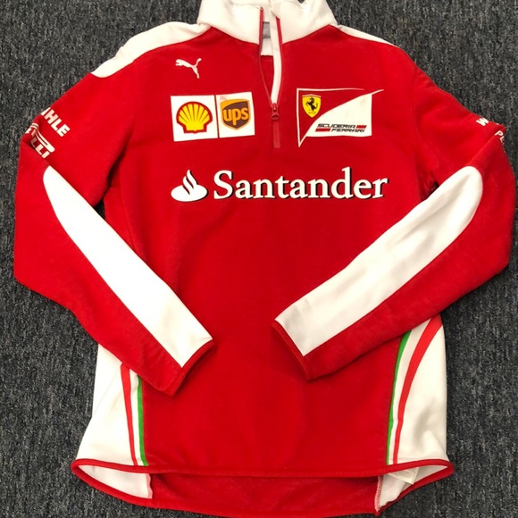 Puma | Shirts | Puma Santander Scuderia Farrari Long Sleeved Shirt Size ...